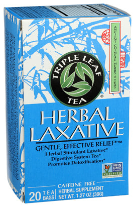 Herbal Laxative Tea - Triple Leaf Tea - Healthquest Vitamins