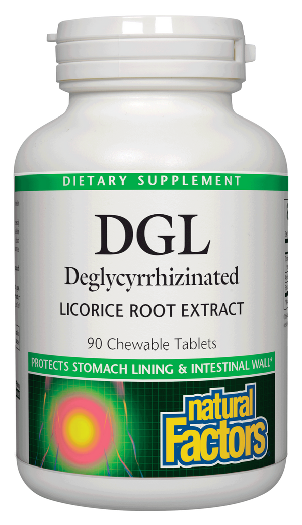 DGL 400 mg Deglycyrrhizinated Licorice Root Extract - Natural Factors ...
