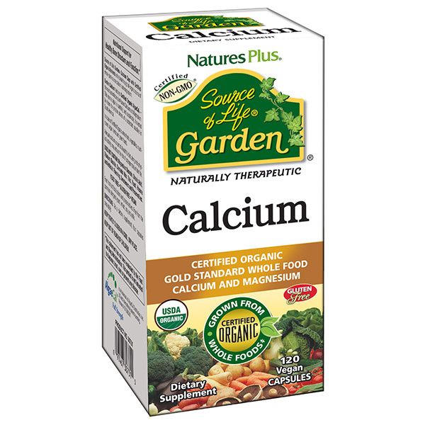 Source of Life Garden Calcium - Nature's Plus - 120 vegan capsules ...