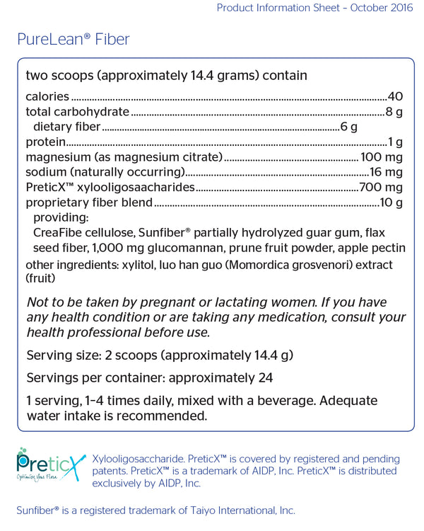 PureLean® Fiber - Pure Encapsulations - Healthquest Vitamins